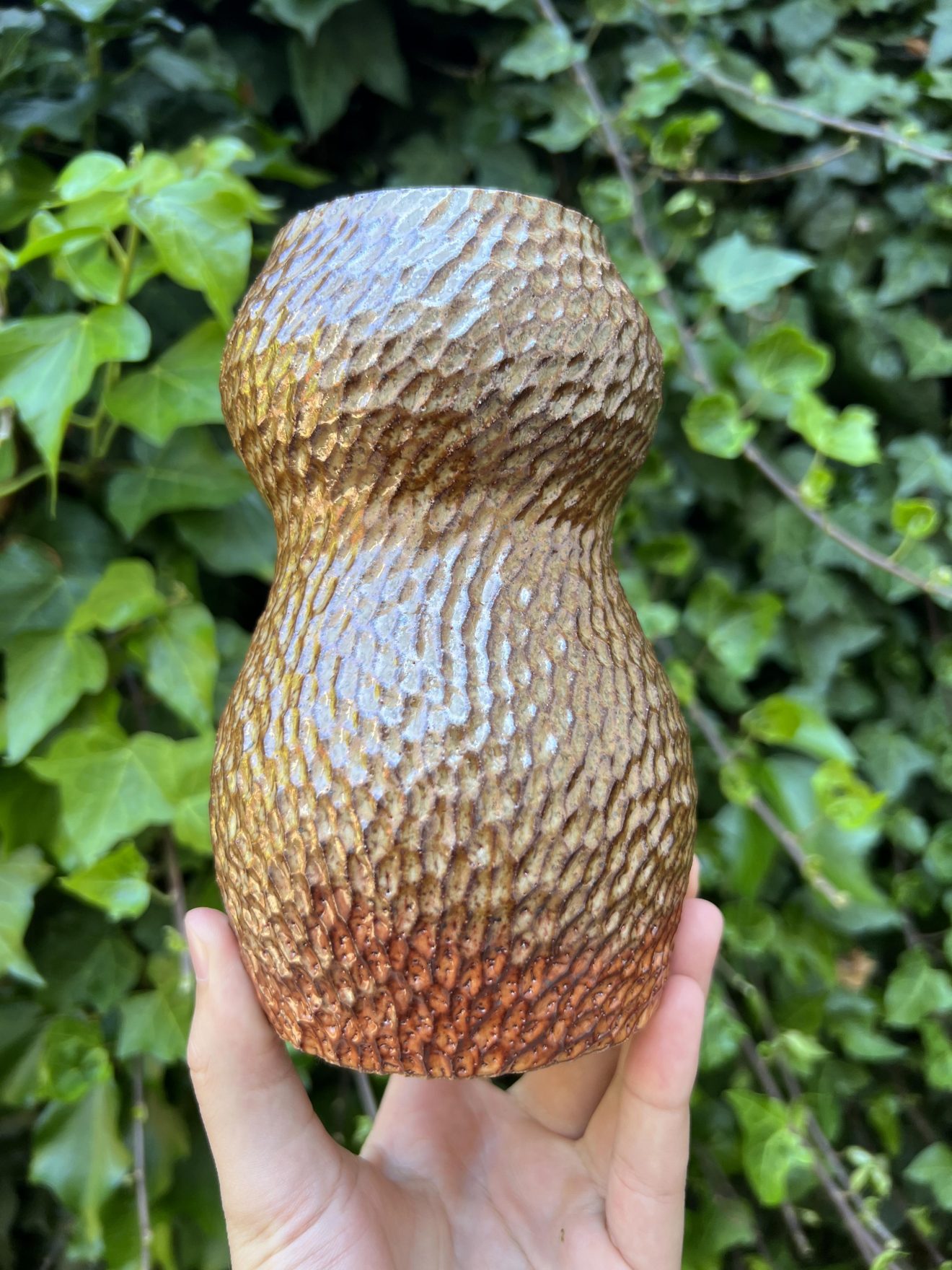 Patterned Flower Vase - Made to Order - Alex Beck Ceramics